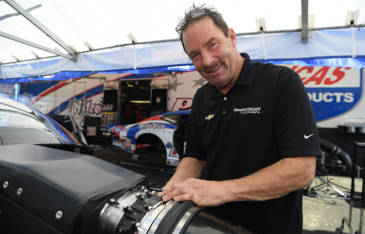 Adversaries are under the awning for Pro Stock champ Greg Anderson | NHRA