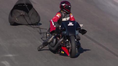 Doug Vancil claims Top Fuel Harley victory in Pomona