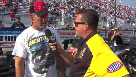 2018 NHRA Carolina Nationals Top Dragster winner Anthony Bertozzi