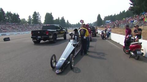 NHRA Northwest Nationals Super Comp winner Randy Beck