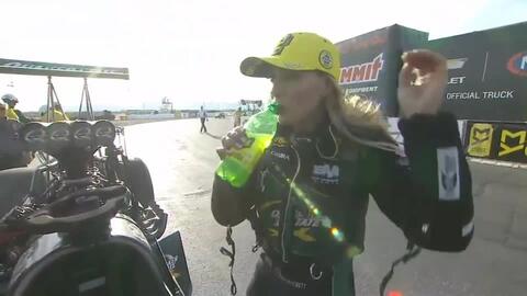 Leah Pritchett powers to first Top Fuel win