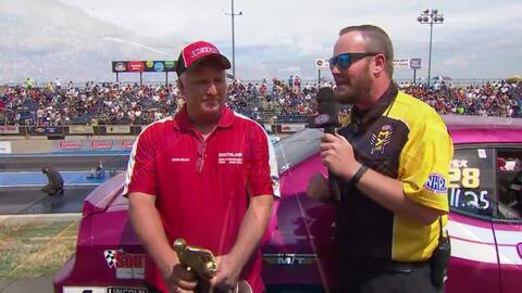 Mopar Mile-High NHRA Nationals Stock winner Kevin Helms