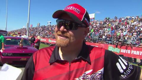NHRA SpringNationals Super Gas winner Steve Collier