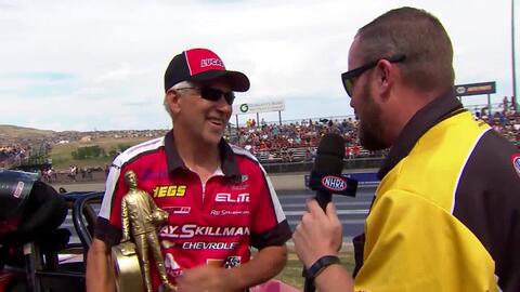 Mopar Mile-High NHRA Nationals Comp winner David Rampy