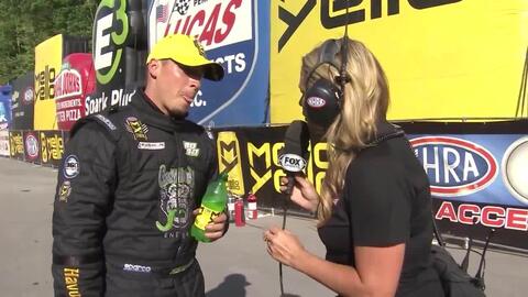 Alex Laughlin races to his second career win