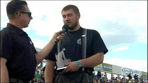 2022 NHRA New England Nationals Pro Stock Sled winner Brandon Beauregard