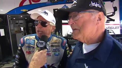 Tom Hurvis with John Force