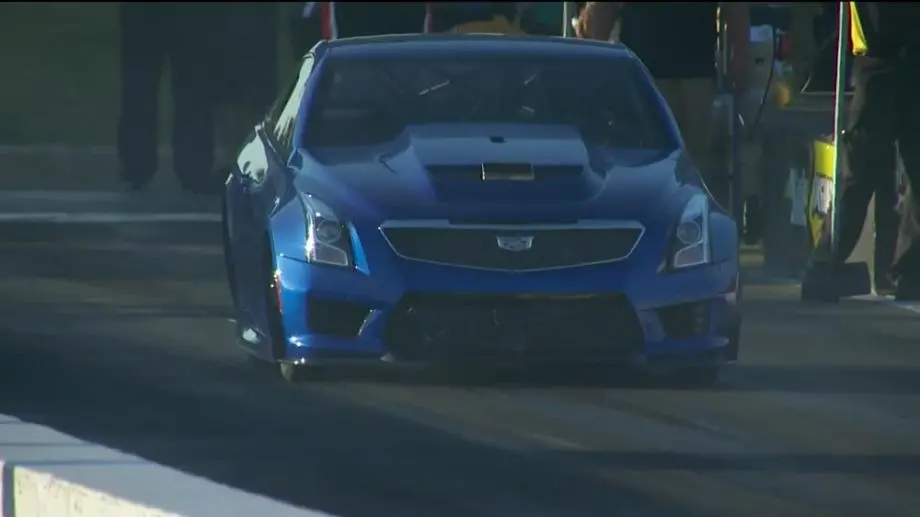 Larry Larson unleashes his Cadillac ATS-V at Heartland Motorsports Park ...