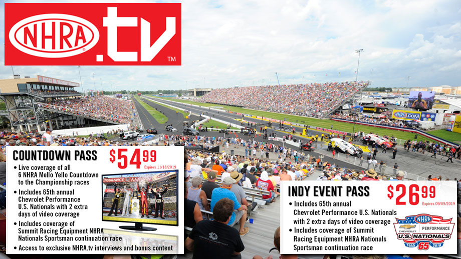 Special NHRA.tv packages available for Indy and Countdown to the ...