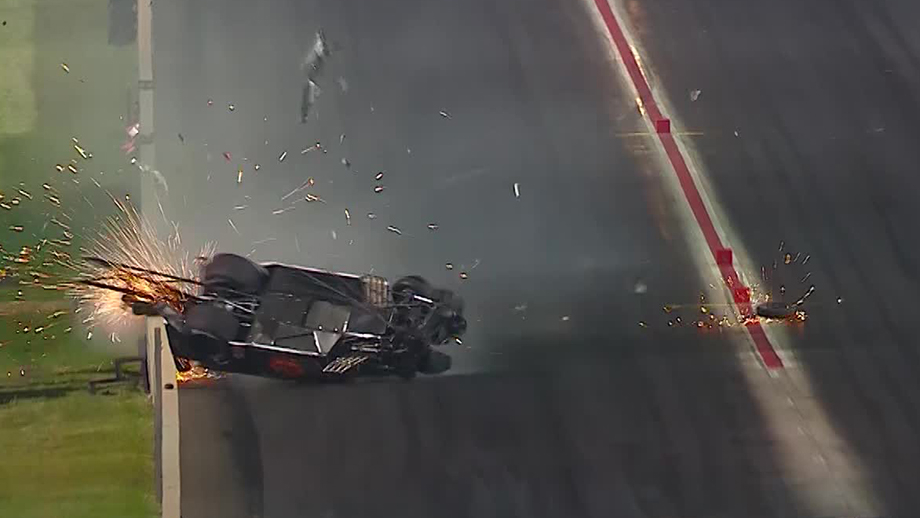 J.R. Gray walks away from Pro Mod crash at Dodge//SRT Mile-High ...