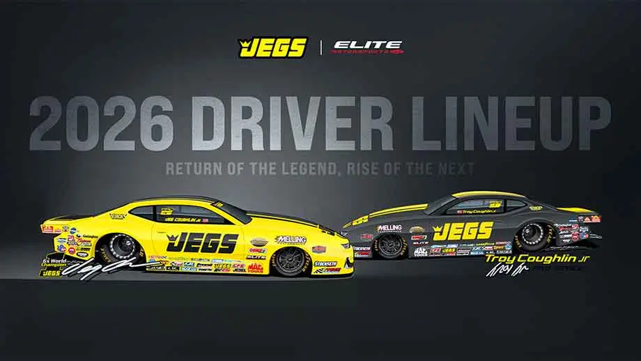 JEGS returns in 2026 with Jeg Jr. and Troy Coughlin in Elite Pro Stock entries | NHRA