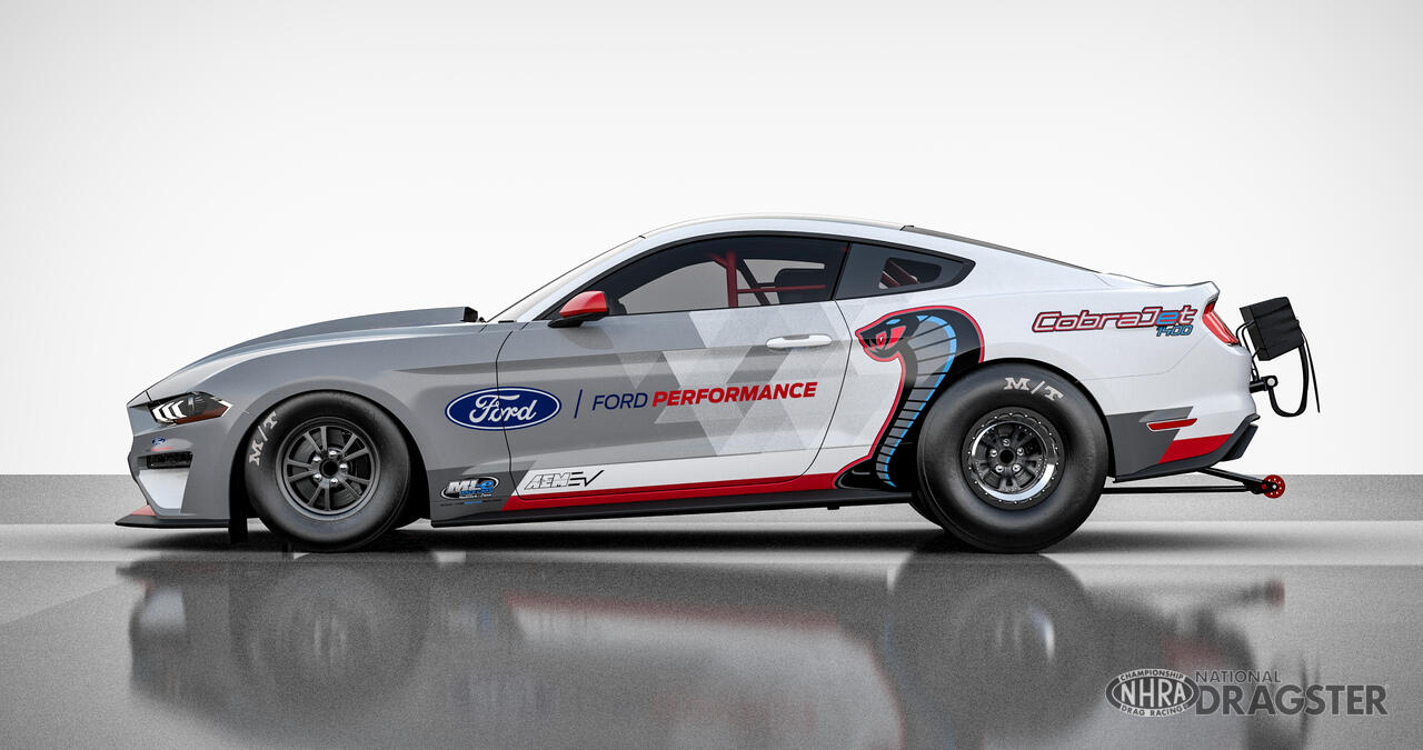 Ford debuts 1,400hp electric Mustang Cobra Jet | NHRA