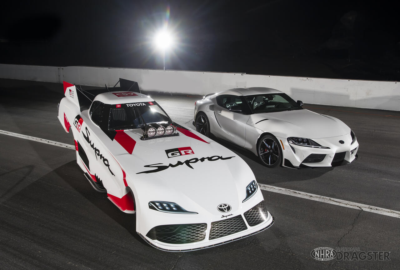Toyota unveils new GR Supra Funny Car body for 2022 NHRA season | NHRA