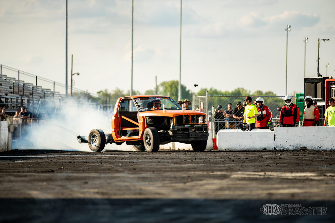 Stewart and Gordon shine during wild Cleetus & Cars event at Indy | NHRA