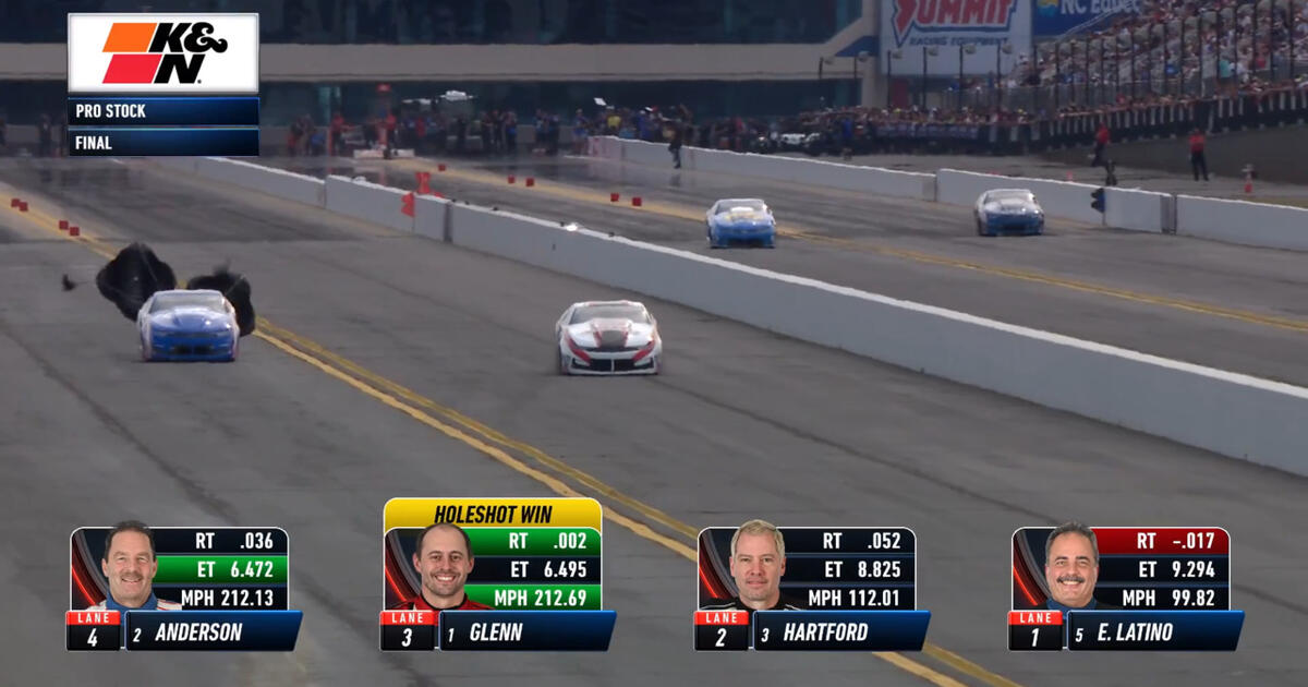 Dallas Glenn wins Pro Stock at 2025 American Rebel Light NHRA 4-Wide ...