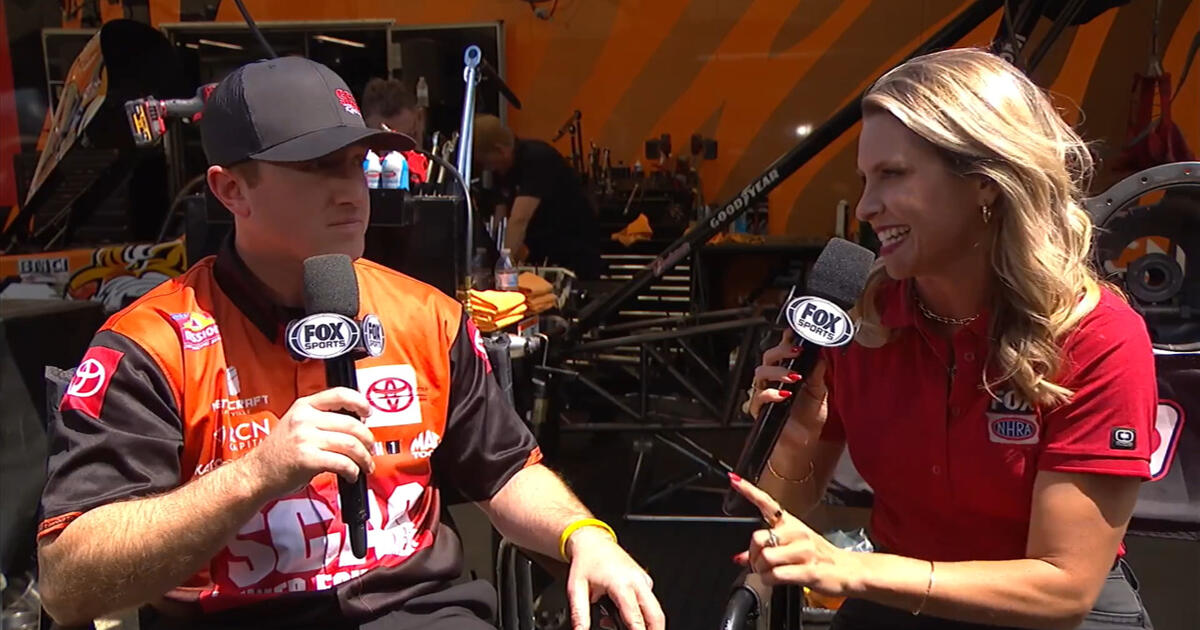 Top Fuel takeoff! Justin Ashley talks wheelies and reaction times with ...