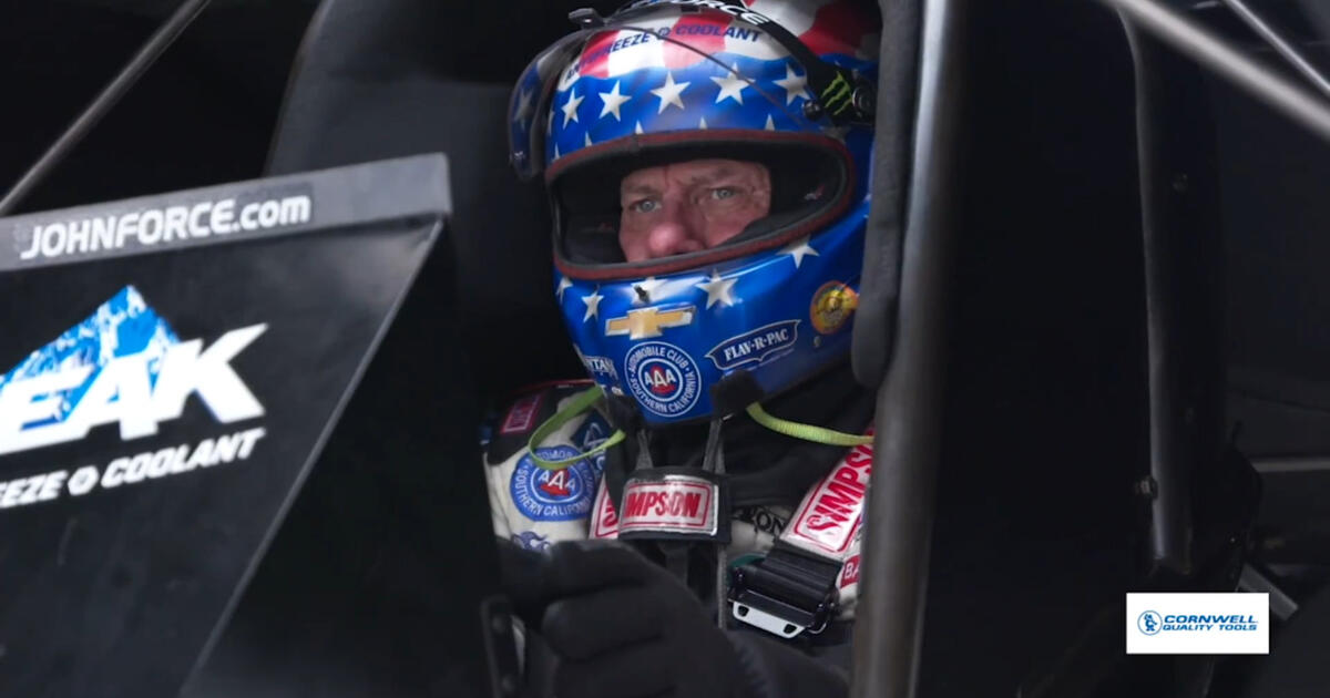 John Force on the practice tree