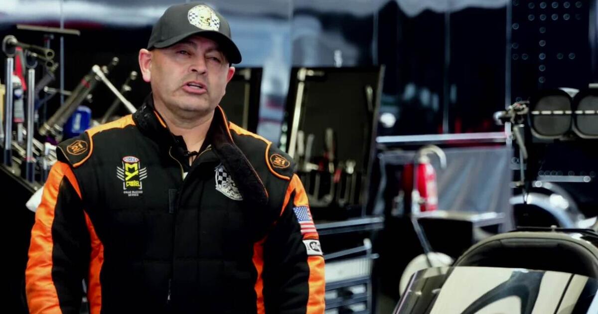 Mike Salinas describes the power of a Top Fuel dragster at the 2019 ...