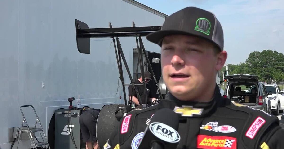 Austin Prock Tests Alcohol Dragster in Indy