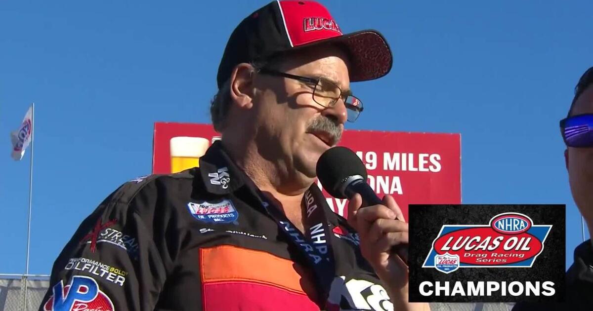 2021 Auto Club NHRA Finals Super Gas winner Steve Williams