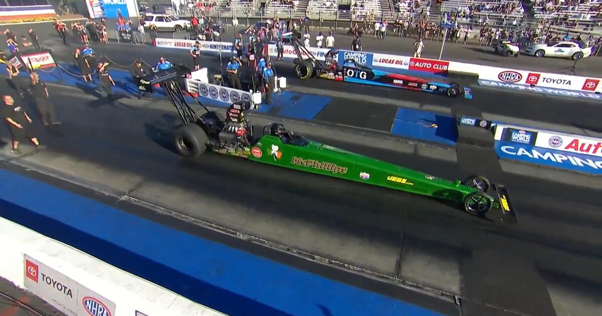 2021 Auto Club NHRA Finals Top Alcohol Dragster winner Rich McPhillips Jr