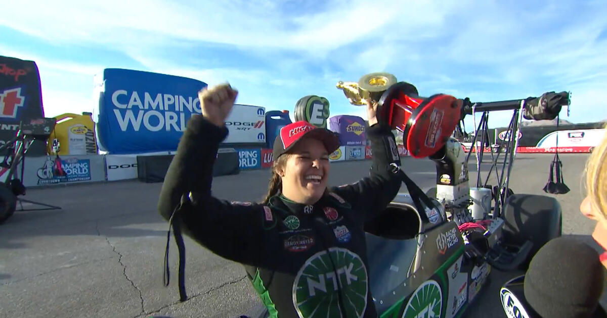 2021 Dodge//SRT NHRA Nationals Top Alcohol Dragster winner Rachel Meyer