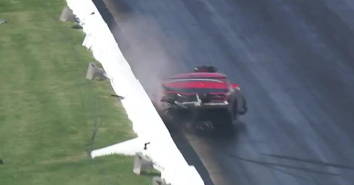 Pro Mod Driver Pete Farber hits the wall in St. Louis