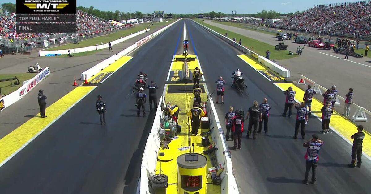 Doug Vancil captures Top Fuel Harley win in Brainerd