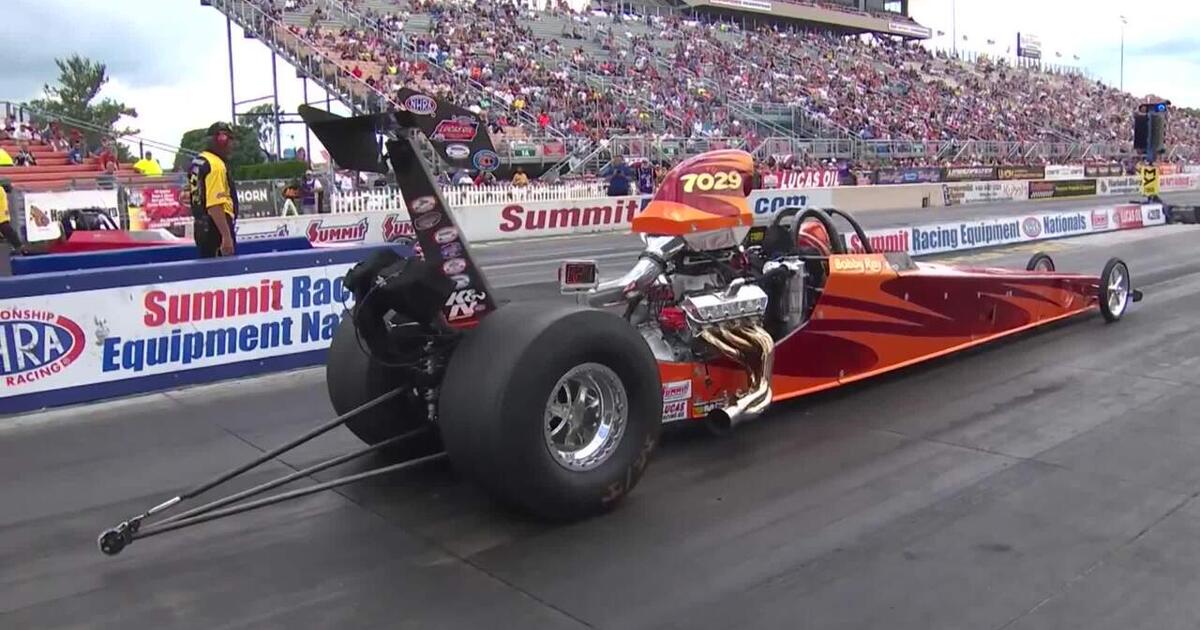 2018 Summit Racing Equipment NHRA Nationals Top Dragster winner John Biagi