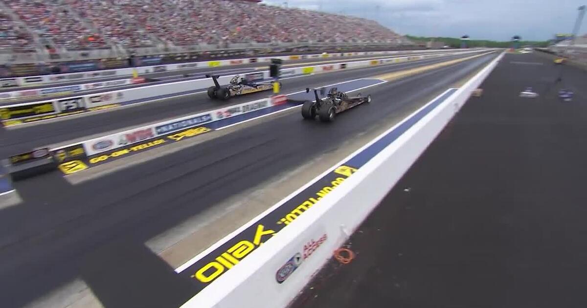 NHRA Four-Wide Nationals Super Comp winner John Labbous Jr.