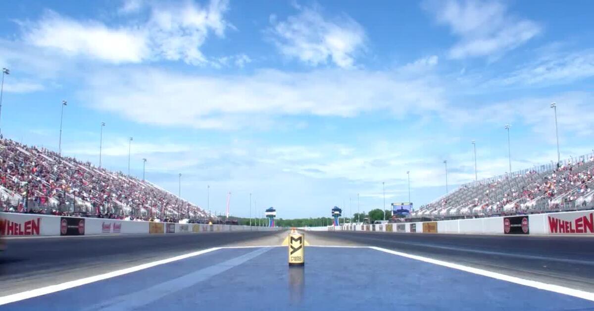 NHRA Four-Wide Nationals Super Stock winner Peter Biondo