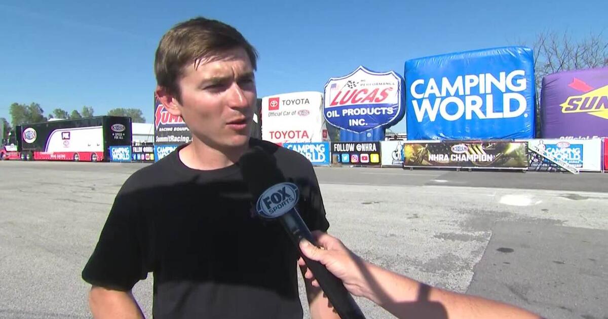 2021 NHRA Midwest Nationals Factory Stock Showdown winner Aaron Stanfield