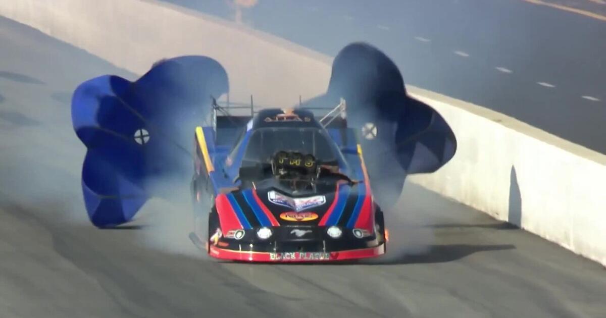 Jason Rupert has engine explosion in Funny car qualifying at 2021 ...