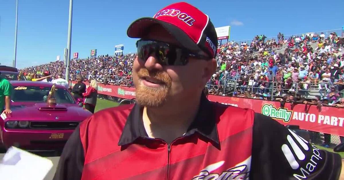 NHRA SpringNationals Super Gas winner Steve Collier