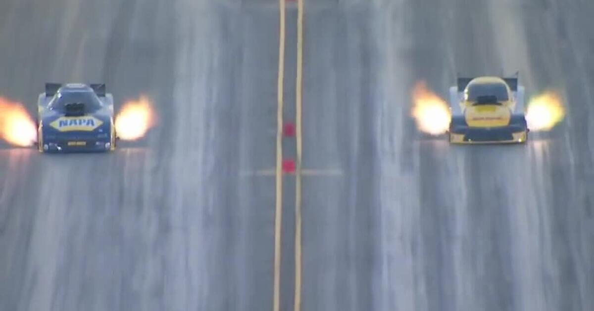 Ron Capps walks away from engine explosion