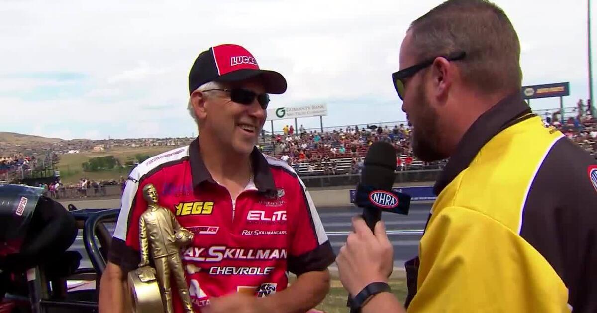 Mopar Mile-High NHRA Nationals Comp winner David Rampy