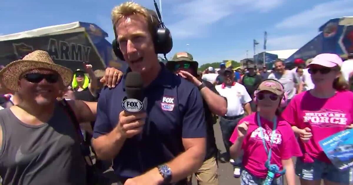 Bruno Massel Walks the Englishtown Pits With NHRA Fans