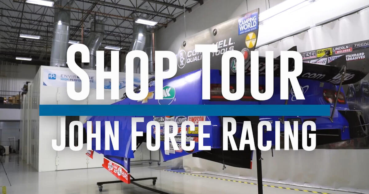 John Force Racing shop tour with Austin Prock