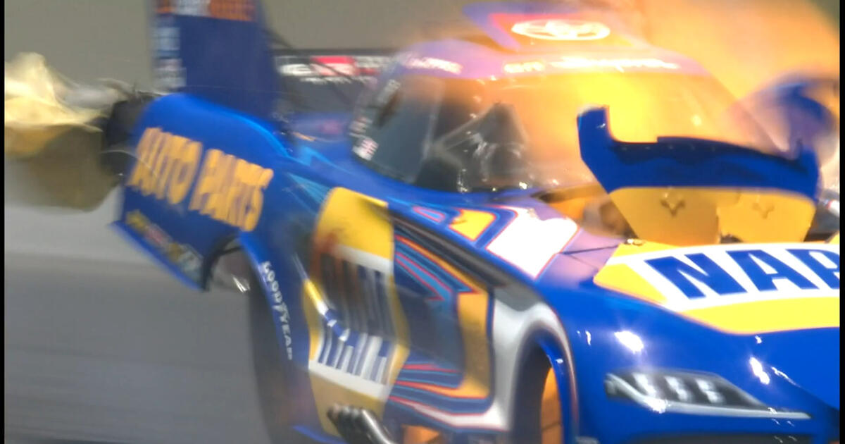 Ron Capps blower explosion at the 2022 NHRA Thunder Valley Nationals