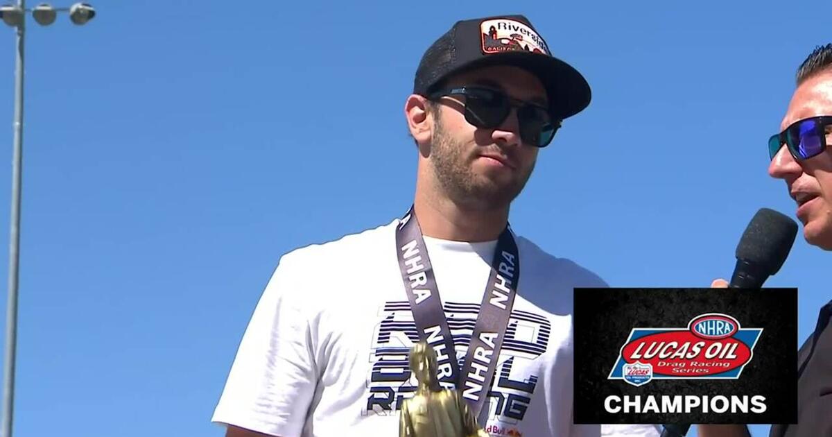 2022 Denso NHRA Sonoma Nationals Super Gas champion Evan Kowalski