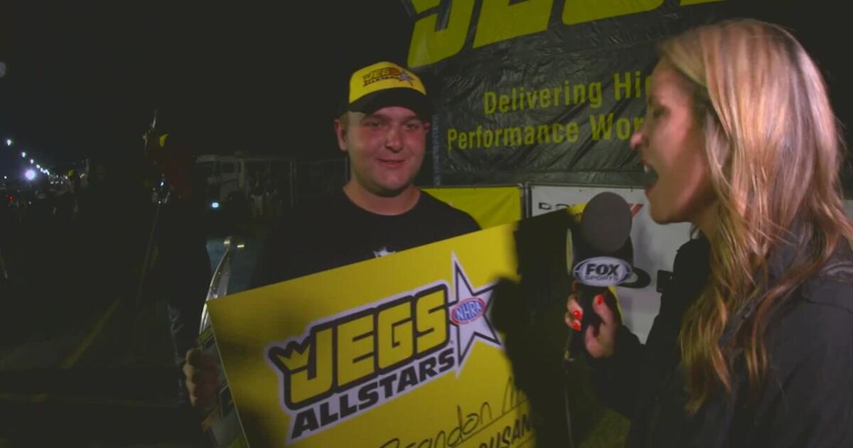 2022 JEGS Allstars Top Dragster champion Brandon Miller