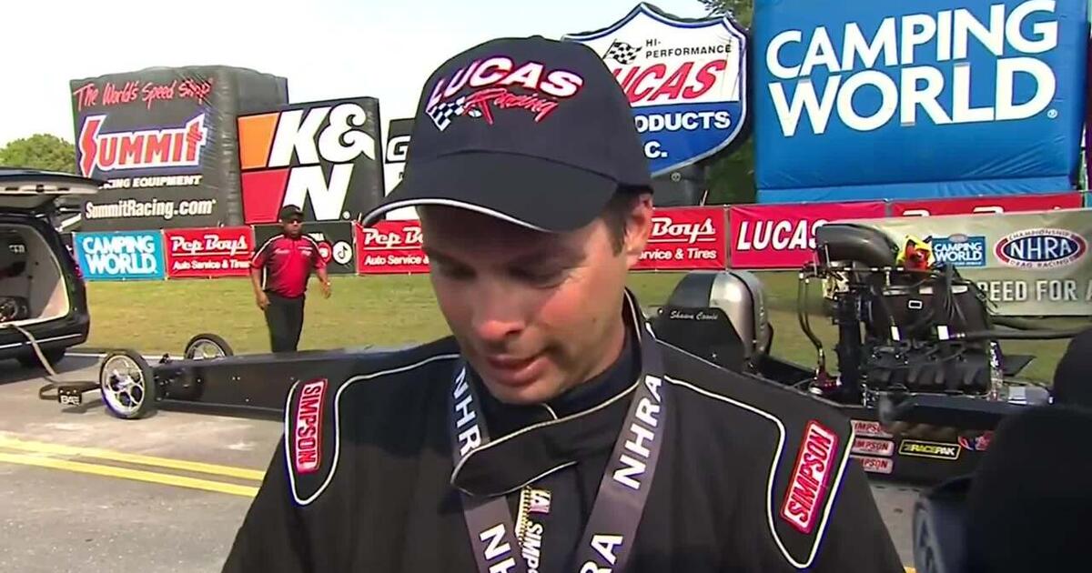 2022 Pep Boys NHRA Nationals Top Alcohol Dragster winner Jeff Veale