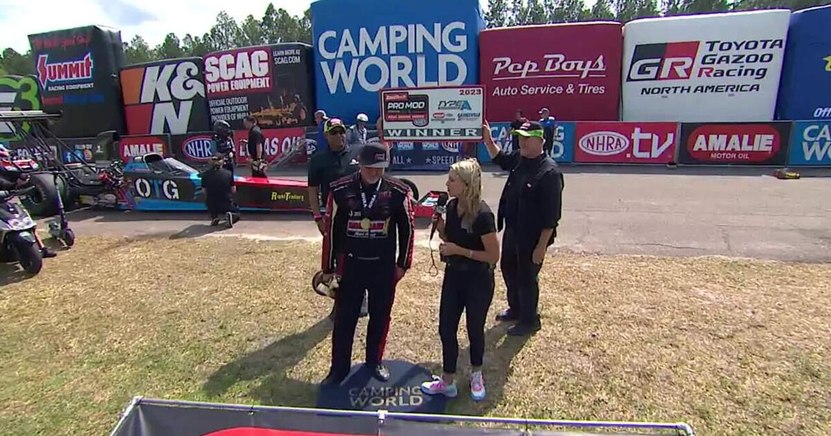 2023 Amalie Motor Oil NHRA Gatornationals Pro Mod winner Justin Bond