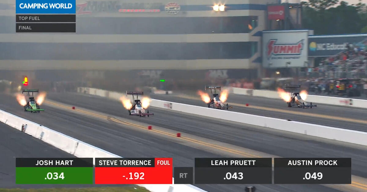 Austin Prock wins Top Fuel at the 2023 Circle K NHRA Four-Wide Nationals