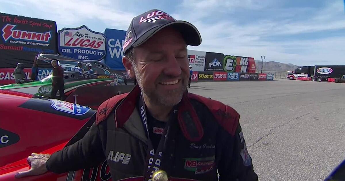 2023 NHRA Four-Wide Nationals Top Alcohol Funny Car winner Doug Gordon