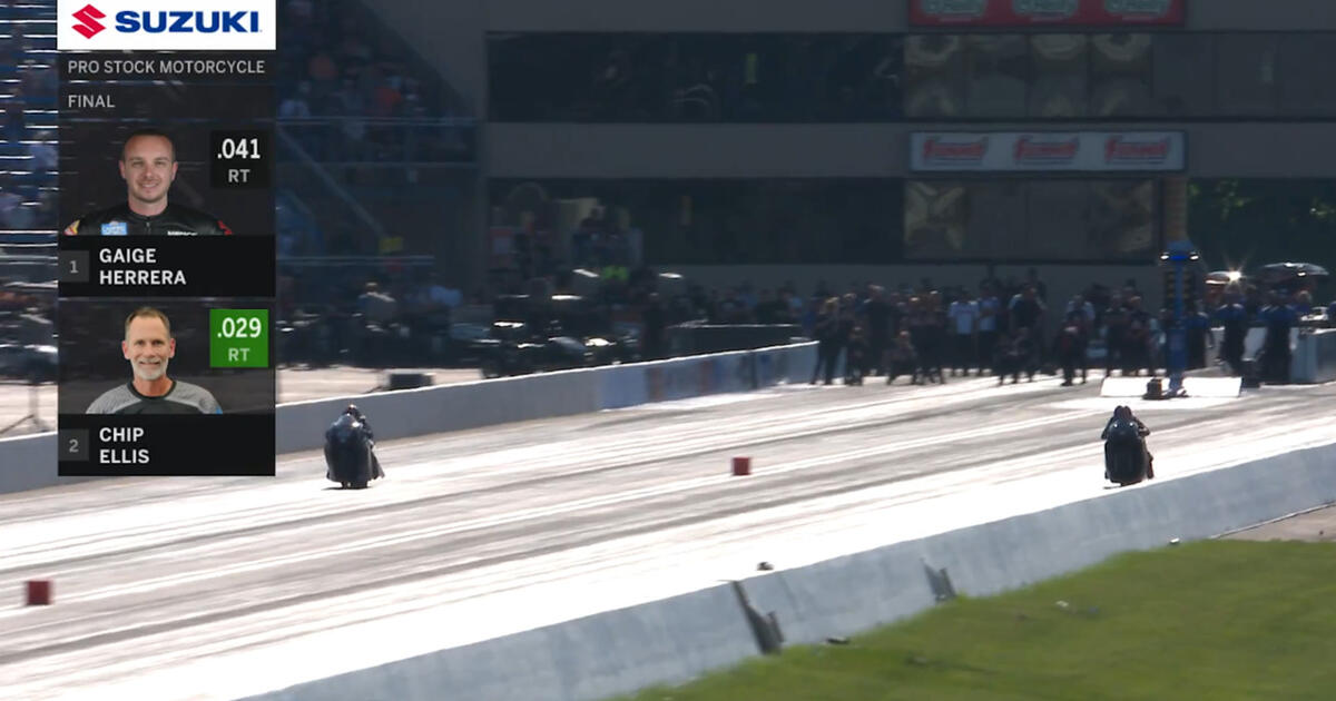 Gaige Herrera wins Pro Stock Motorcycle at 2023 Gerber Collision ...