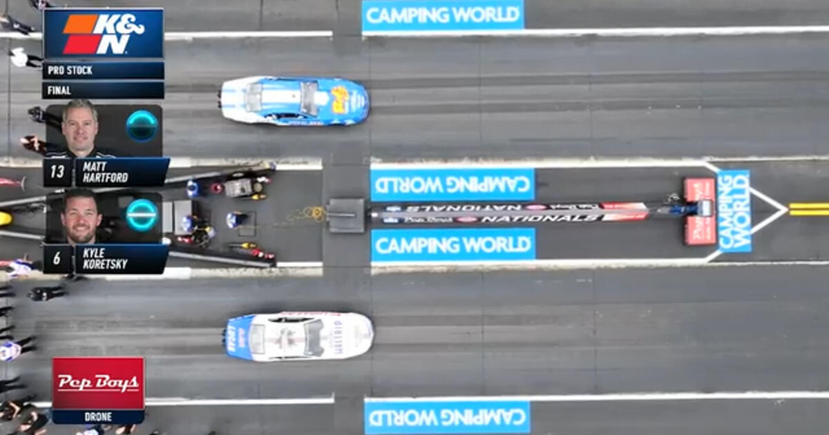 Matt Hartford wins Pro Stock at 2023 Pep Boys NHRA Nationals